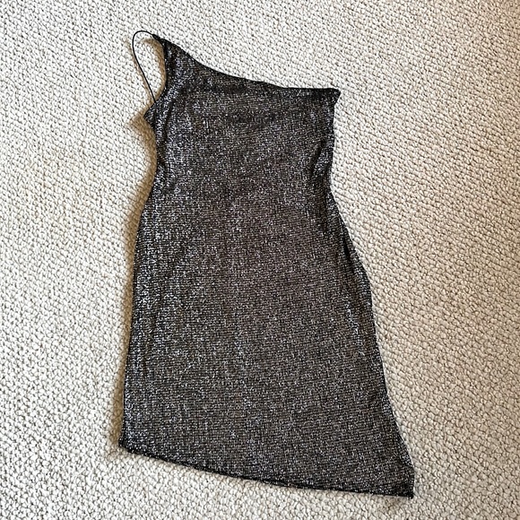 Water Signs | Dresses | Water Signs Sexy Silver Shimmer Backless High ...